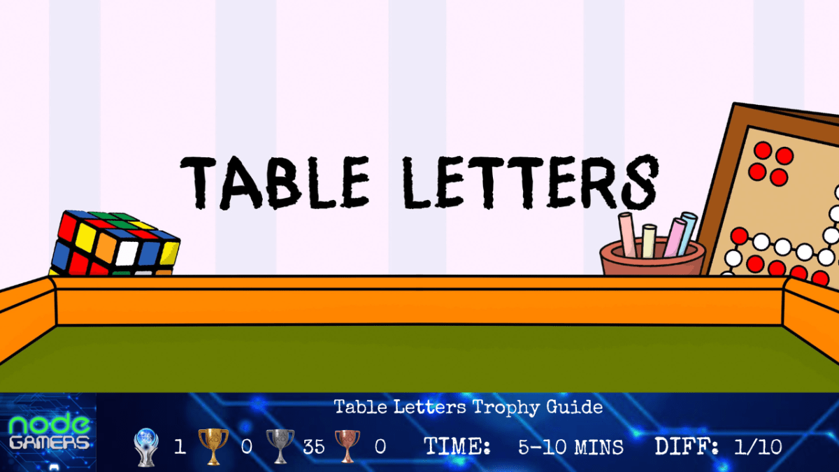 Table Letters Trophy Guide – NODE Gamers